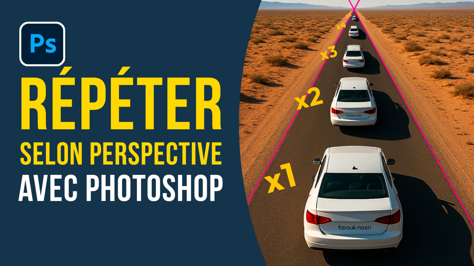 Photoshop : Comment dupliquer un élément selon une perspective - Farouk ...